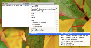 OS X Service for Markdown Link Creation : Bart Busschots